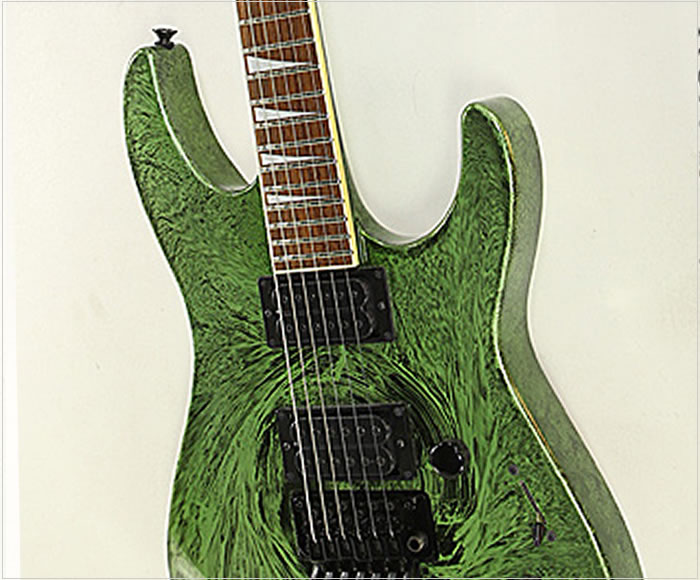 Jackson SL3MG Neck-Through Electric Green Swirl, 2011 | archive.12fret.com