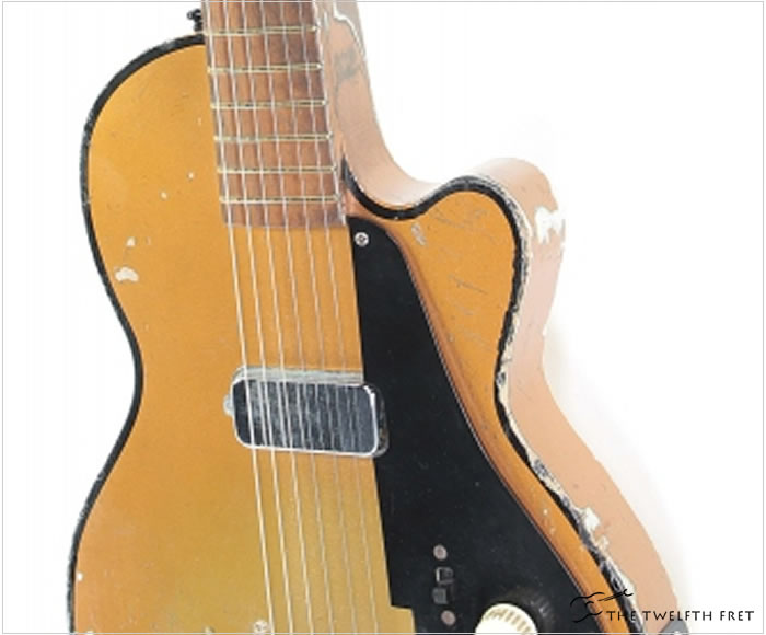 SS Stewart Model 44 Solidbody Gold Finish, 1955 | archive.12fret.com