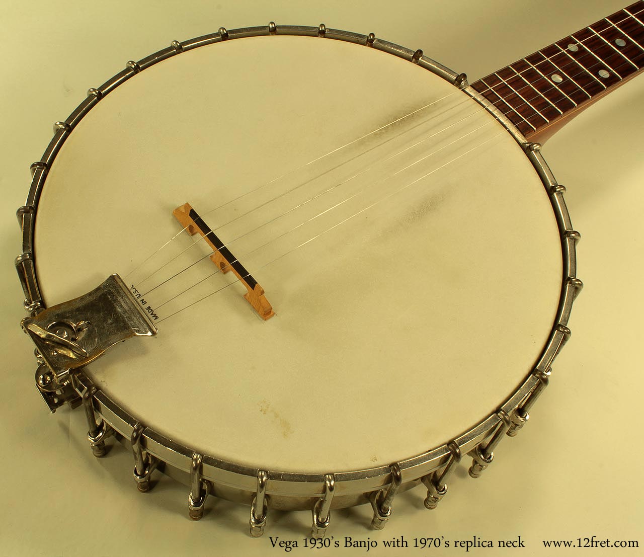 Vega No.2 Banjo, 1930's, with replica neck | archive.12fret.com