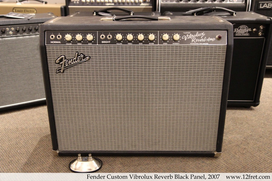 Fender Custom Vibrolux Reverb Black Panel, 2007 archive.12fret.com